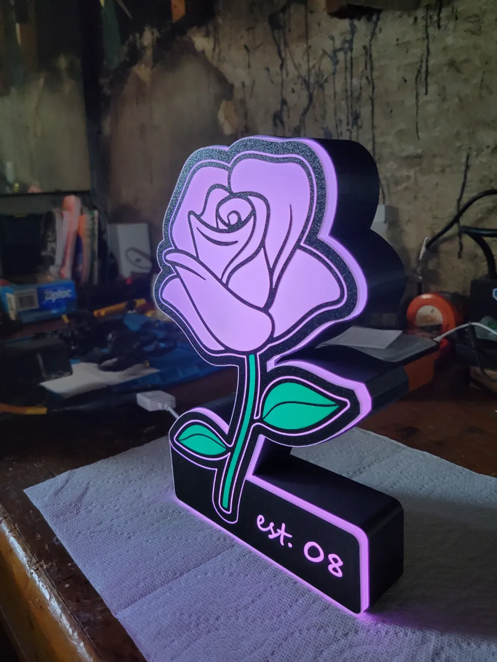Rose Light Box by KSG designs - MakerWorld