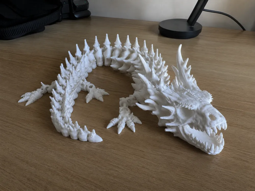 Flexi Skeletal Dragon – Articulated Dragon Toy - Free 3D Print Model ...