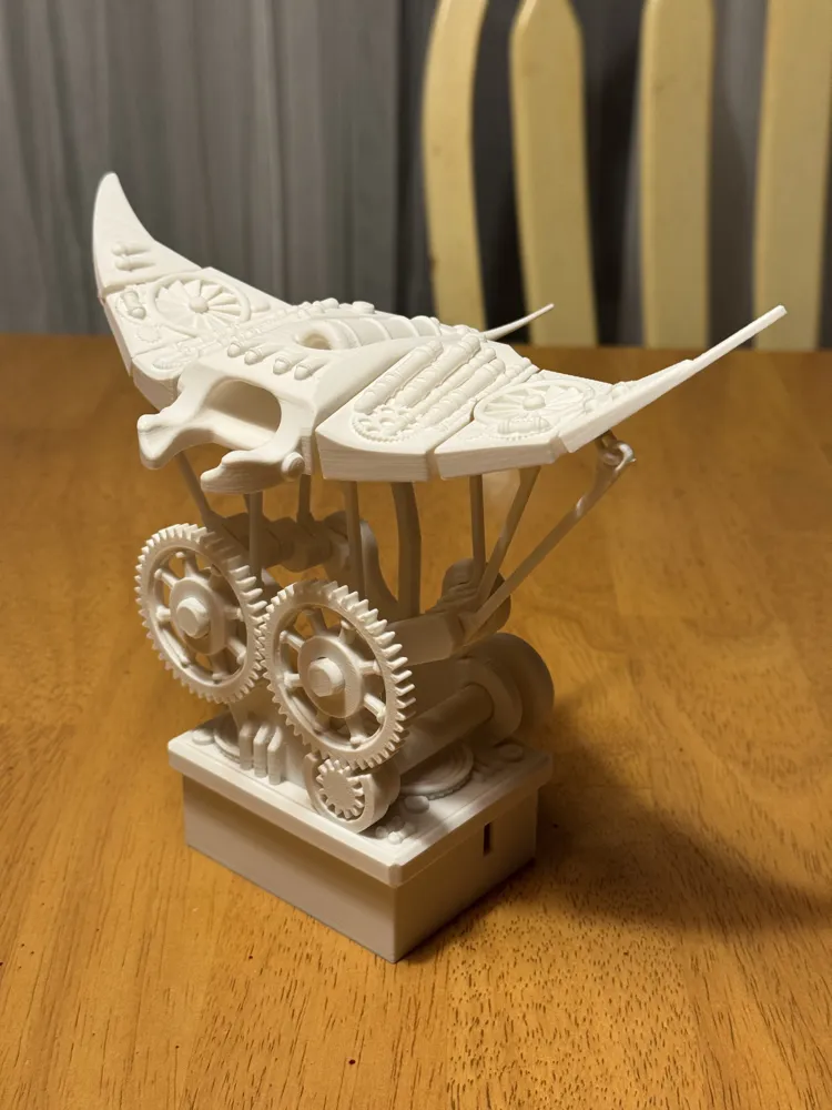 manta ray automaton manual/motor - Free 3D Print Model - MakerWorld