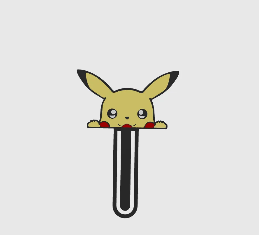 BookMark Pokemon Pikachu Cute Kawaii by TeraBite - MakerWorld