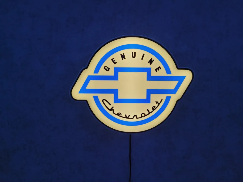 Genuine Chevrolet logo wall mounted light by Nostalgicprints - MakerWorld