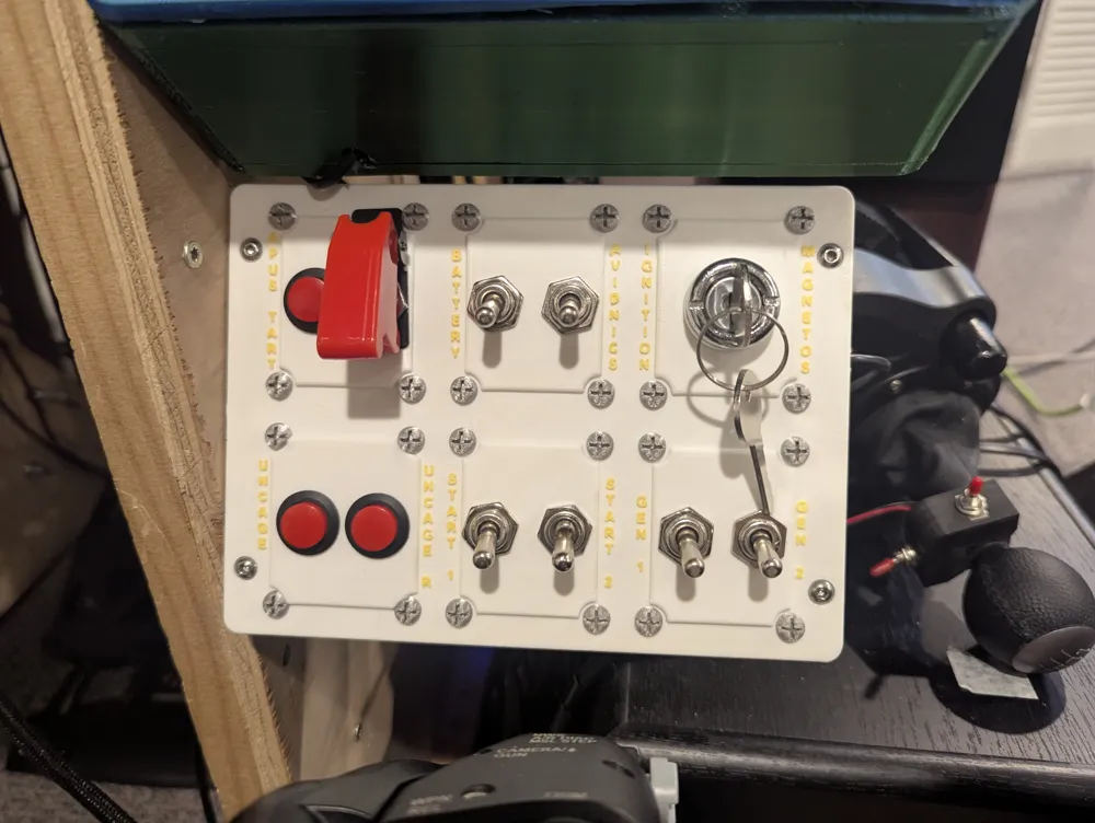 Simple Button Box for Flight Simulator. by Garik MakerWorld: Download ...