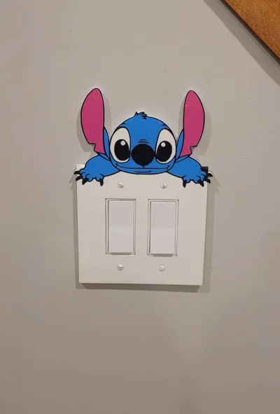 Stitch Single and Double Light Switch Covers by bloodVixen MakerWorld ...