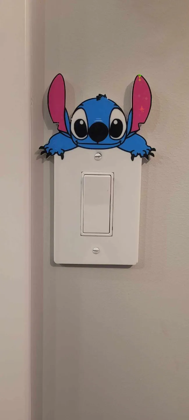 Stitch Single and Double Light Switch Covers by bloodVixen MakerWorld ...