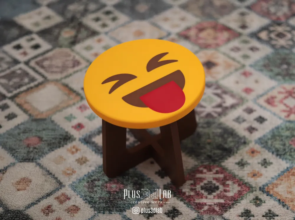 EMOJI Stool/Chair – The Funniest Seat in the House by Plus3dLab ...