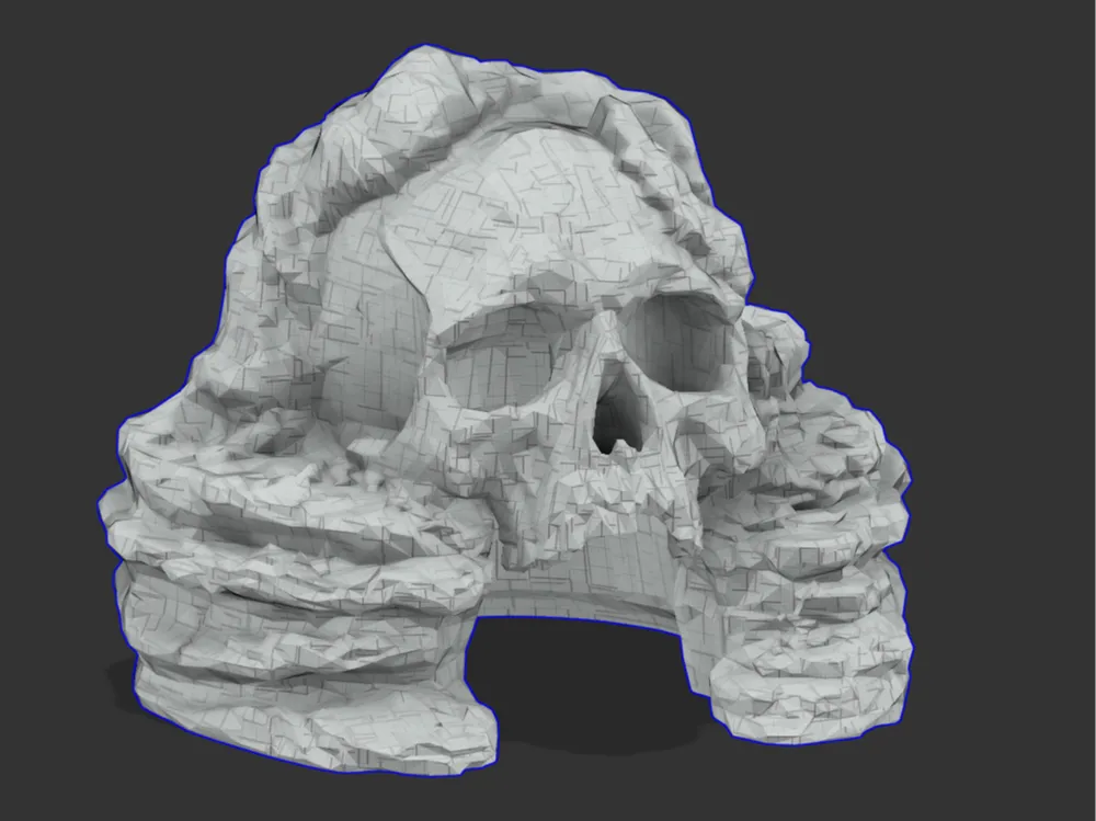 Skull Cave for Terrarium Tank - Free 3D Print Model - MakerWorld