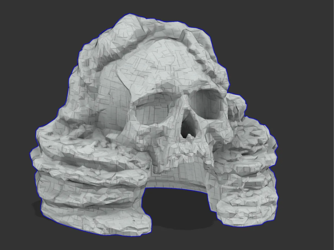 Skull Cave for Terrarium Tank - Free 3D Print Model - MakerWorld