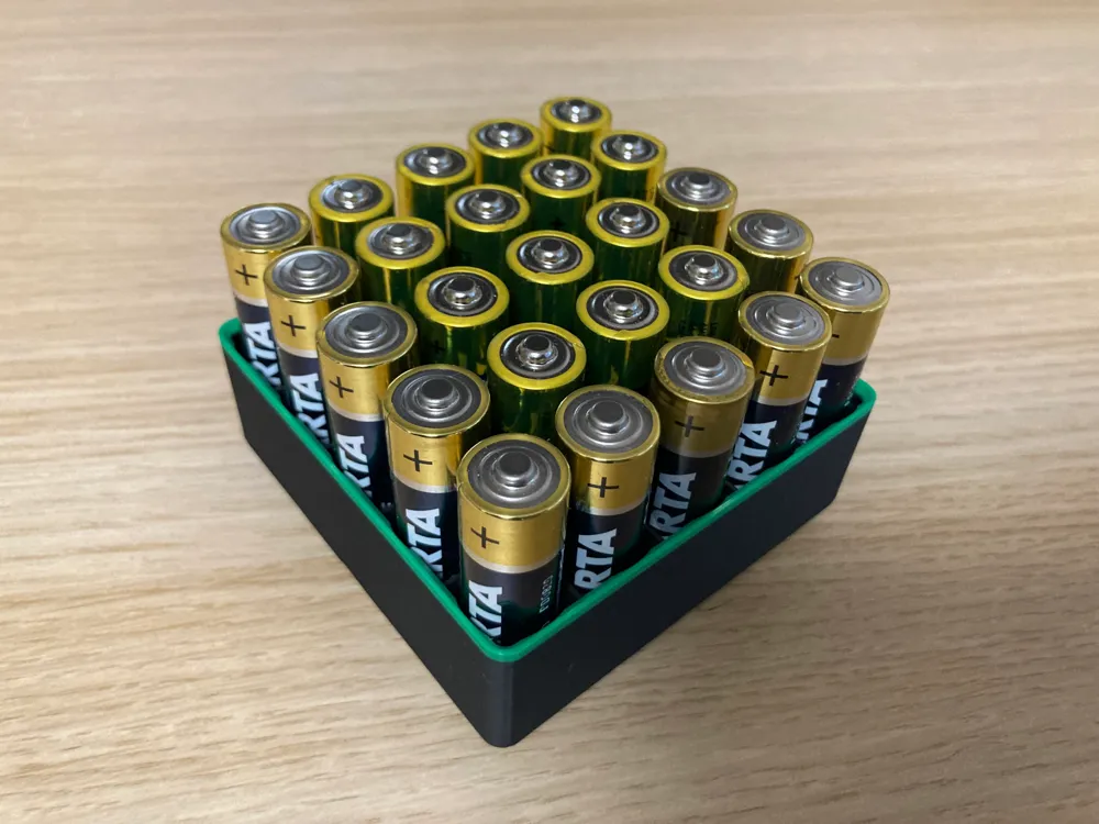 Gridfinity Battery Tray (AA) - medium Remixed by feyach - MakerWorld