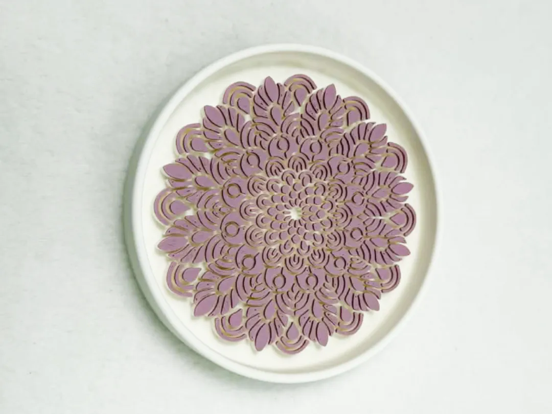 Mandala Plant drip plate - Free 3D Print Model - MakerWorld