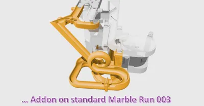 Marble Run 003 6-Ways Looping Addon v2 by MplusM MakerWorld: Download Free 3D Models