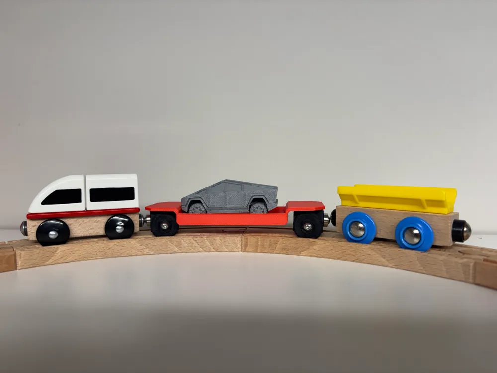 Hot Wheels Car Carrier for BRIO / LILLABO Train by Kevin2706MakerWorld: Download Free 3D Models