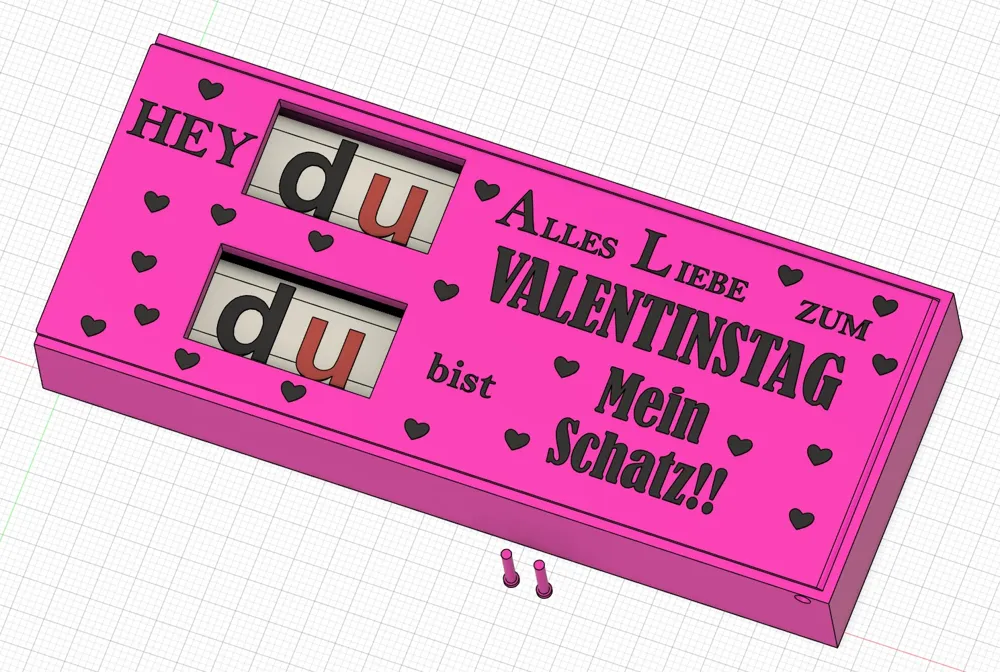 Dupplo Geschenkbox Doppel Box Valentistag by Doc.stange - MakerWorld