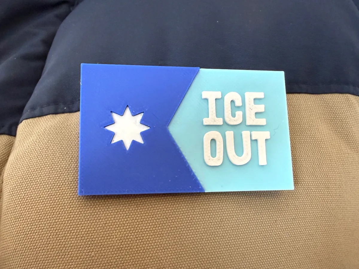 MN ICE OUT Flag Pin - Free 3D Print Model - MakerWorld