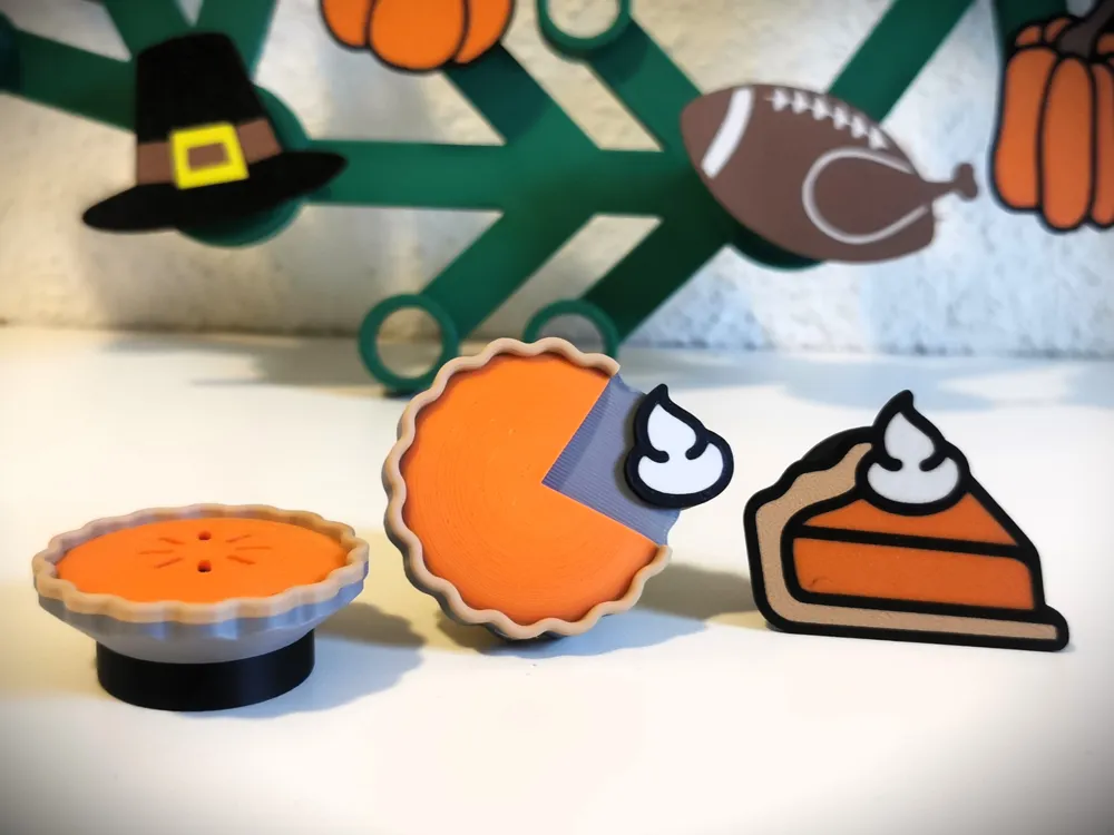 Giant Building Brick Thanksgiving Pies - Free 3D Print Model - MakerWorld