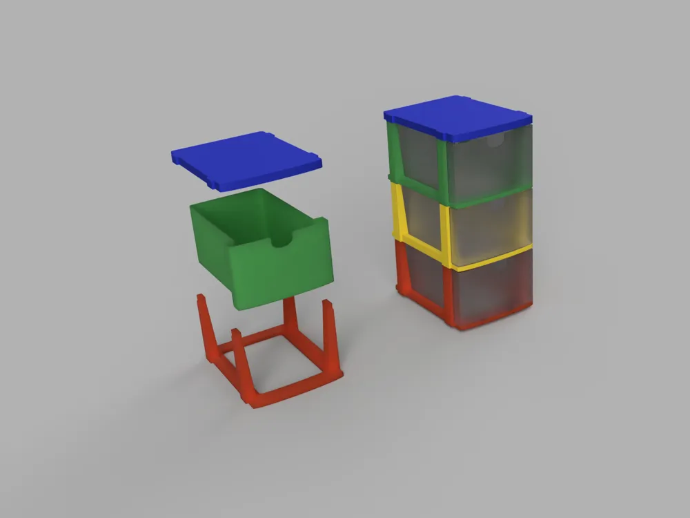 Stackable Organiser Draw System - Large by Eternity Labs - MakerWorld