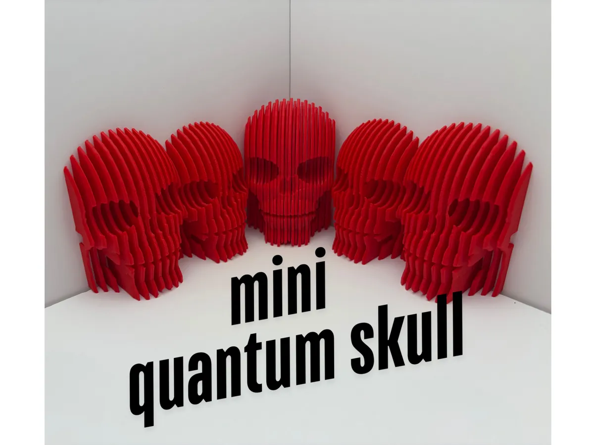 Free to sell Mini quantum skull fidget pocket size - Free 3D Print ...