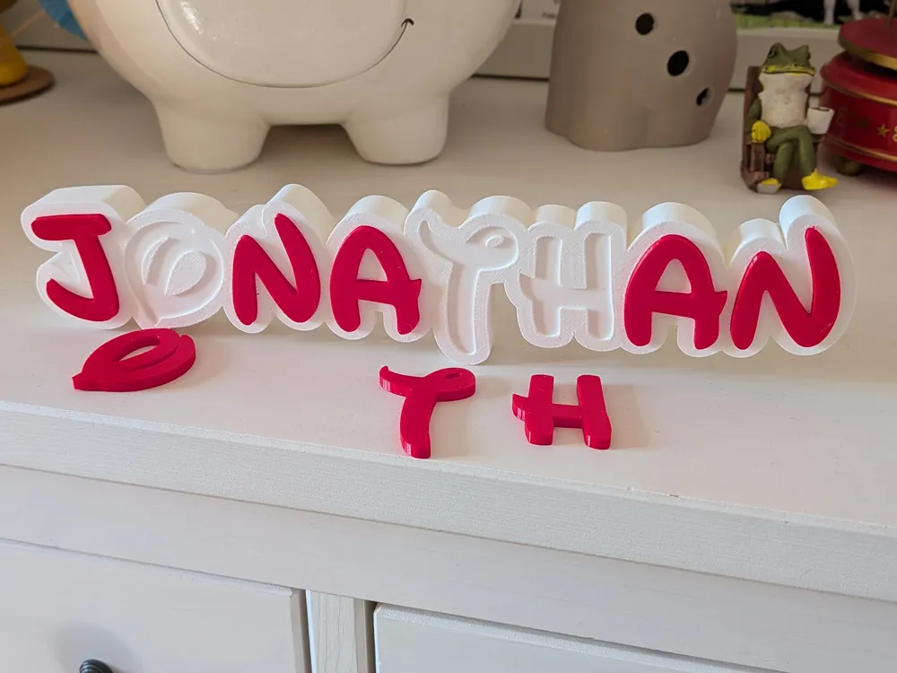 Nome di Jonathan in stile Disney by Tomunno MakerWorld: Download Free ...