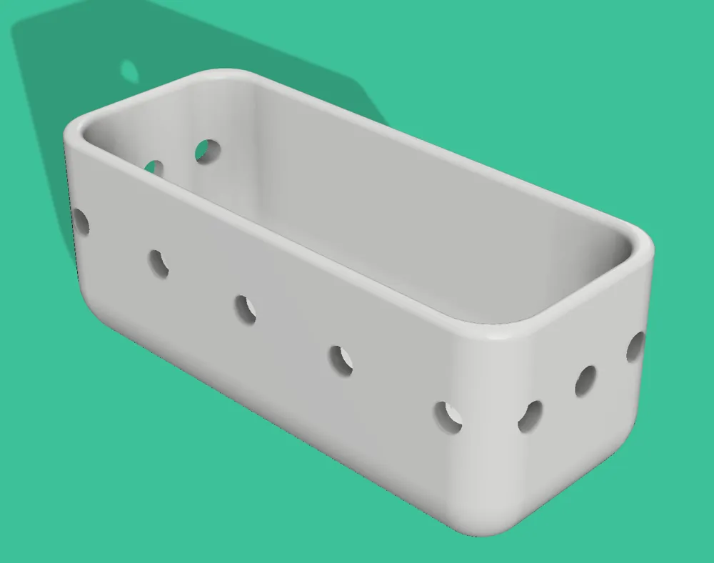 Shower Hair Trash / Hair Catcher Container - Free 3D Print Model ...