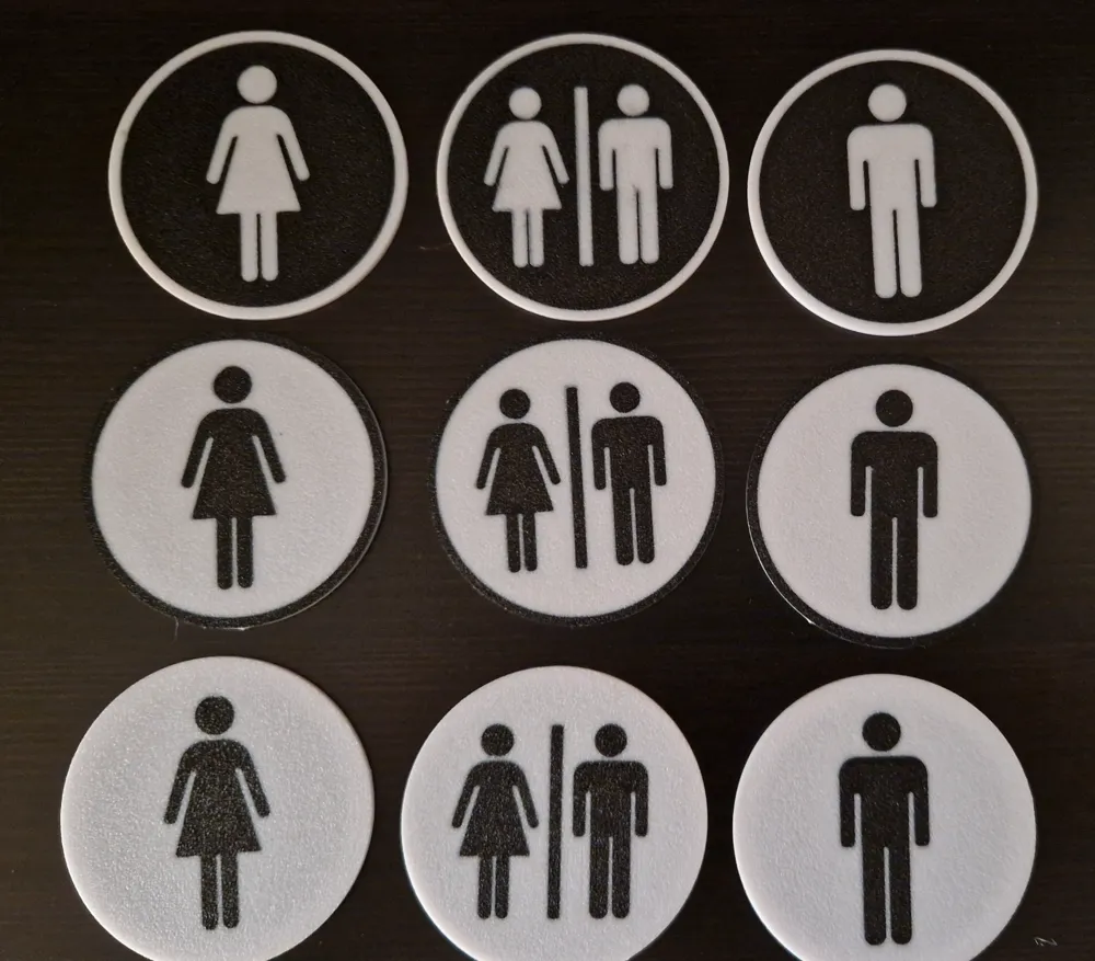 WC - Signs - Toilet Sign - Toilet - AMS by NextMG - MakerWorld