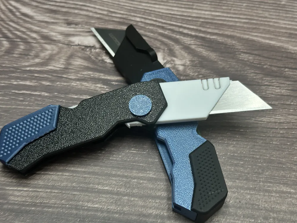 Folding Utility Knife Fully 3DPrinted HardwareFree by Trent Studio MakerWorld: Download Free 3D ...