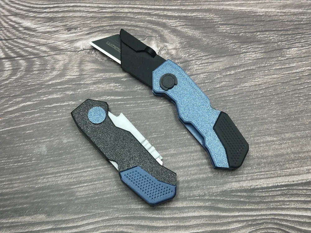 Folding Utility Knife Fully 3DPrinted HardwareFree by Trent Studio ...