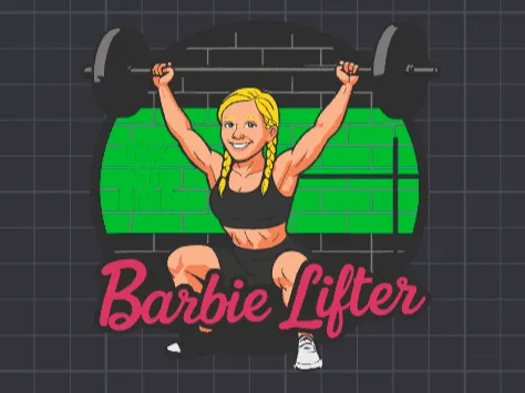 Barbie Lifter Crossfit Patch - Free 3D Print Model - MakerWorld