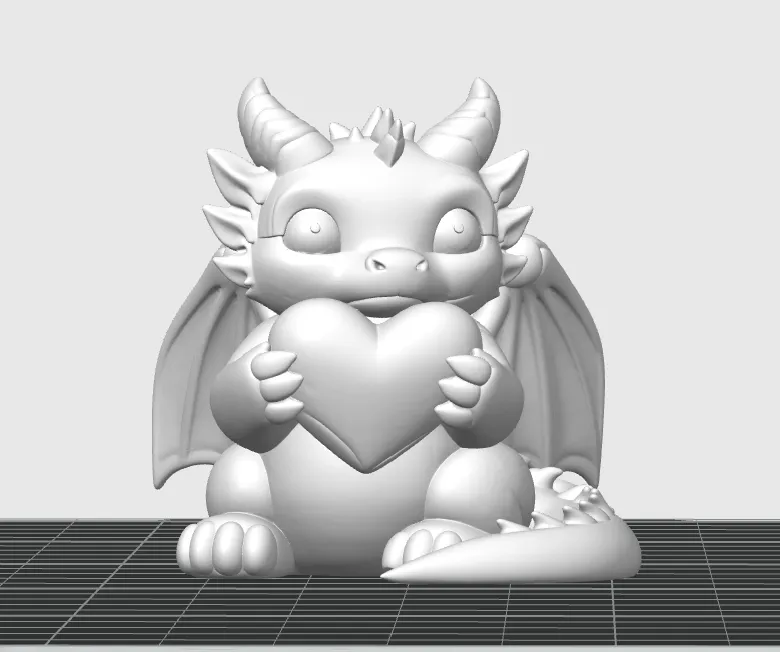 Valentines Day Dragon - Free 3D Print Model - MakerWorld