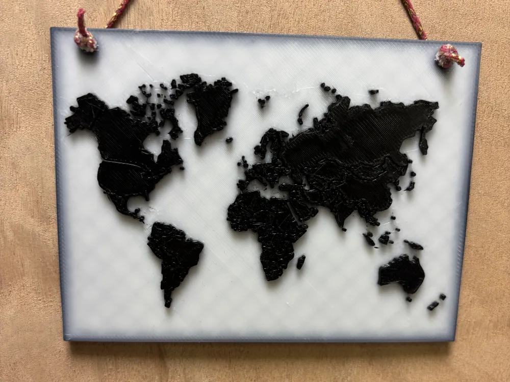 World Map Hanging Frame by MarioBro - MakerWorld