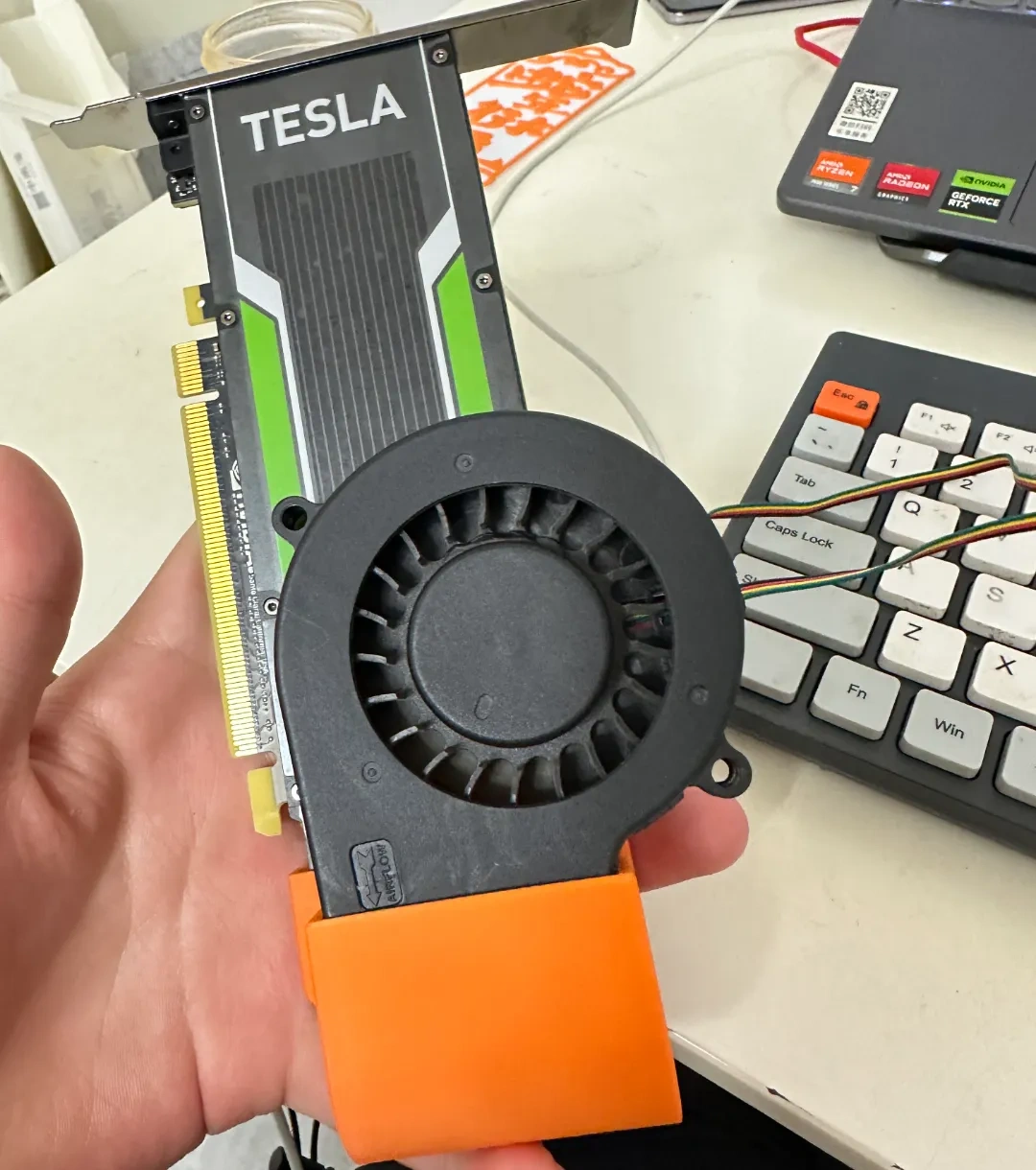 Tesla P4 heatsink, turbine heatsink by mybug880 - MakerWorld