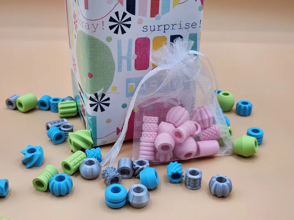 Assorted Beads (Parametric) - Free 3D Print Model - MakerWorld