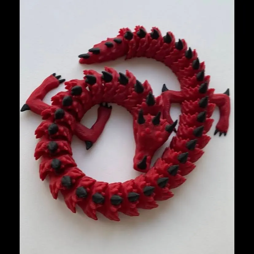 Articulated Fire Dragon - Free 3D Print Model - MakerWorld