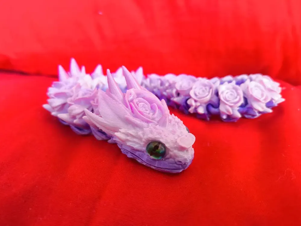 Head-mounted Ingot Rose Snake (45cm, 8mm simulated eyes, ingot design ...