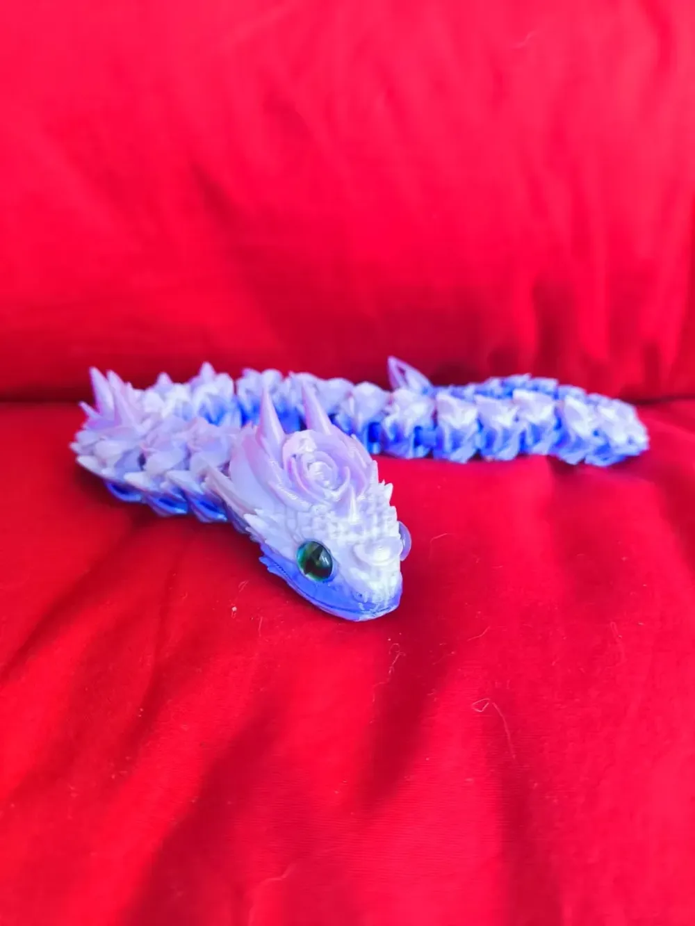 Head-mounted Ingot Rose Snake (45cm, 8mm simulated eyes, ingot design ...