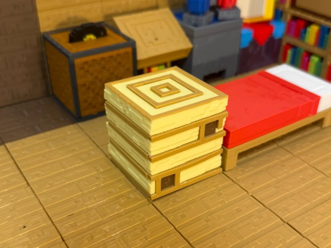 Minecraft BeeHive NO AMS EASY TO PRINT - Free 3D Print Model - MakerWorld