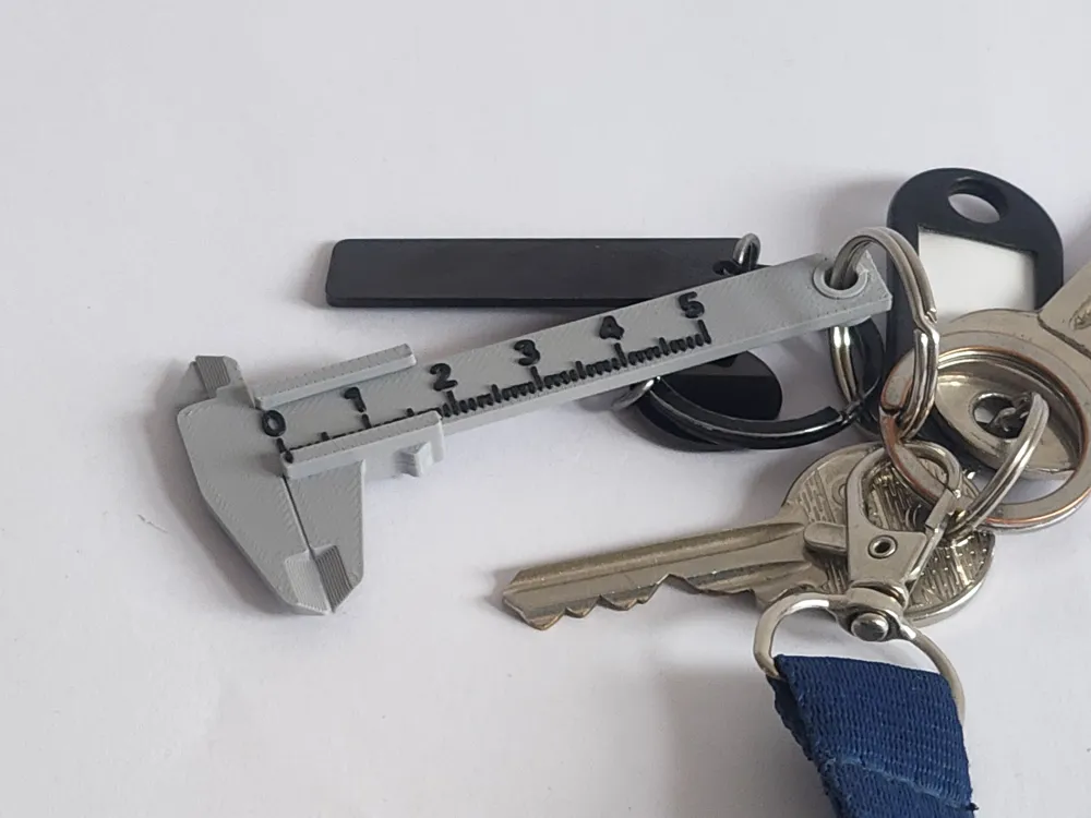 Mini Vernier Caliper Keychain by Jerryie MakerWorld: Download Free 3D ...