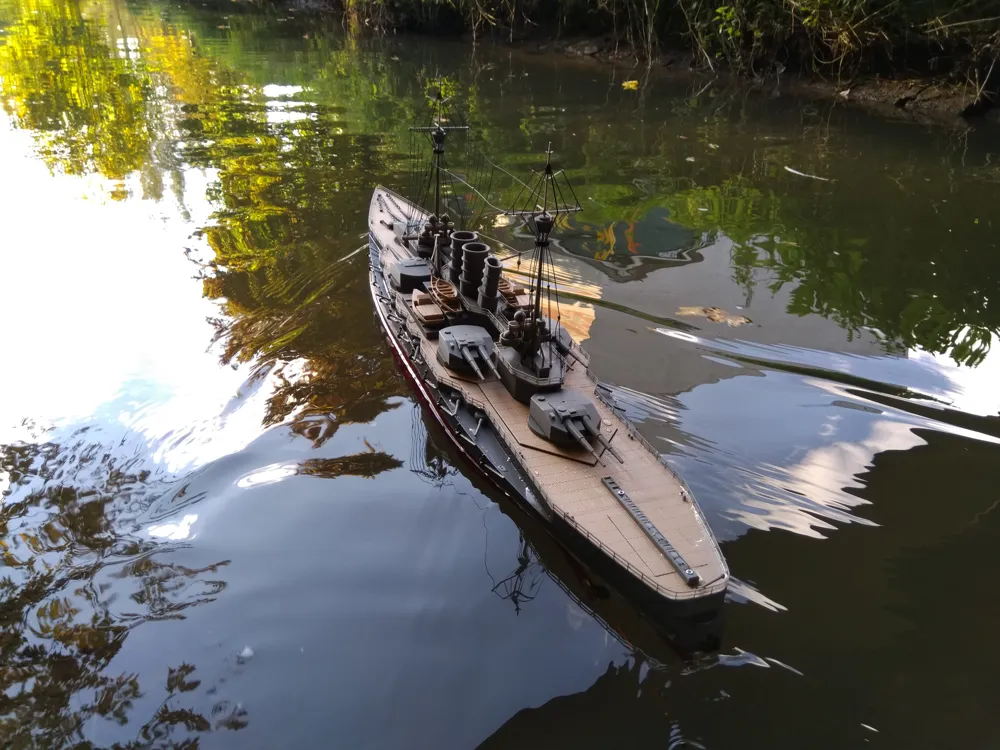 RC Battleship SMS Helgoland 1:150 scale by JKnittelDesign MakerWorld ...