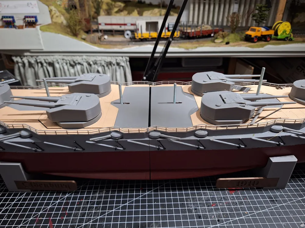 RC Battleship SMS Helgoland 1:150 scale - Free 3D Print Model - MakerWorld