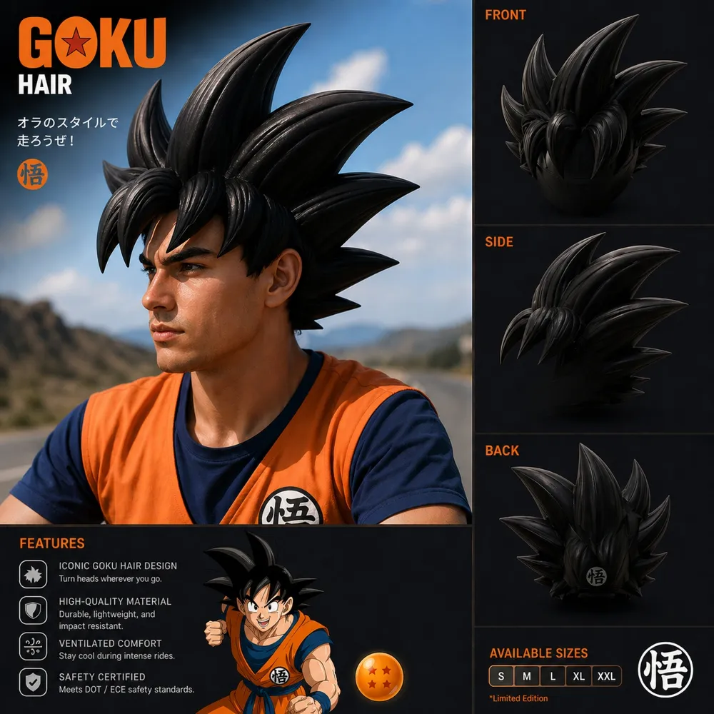 Dbz Goku Hair - Free 3D Print Model - MakerWorld