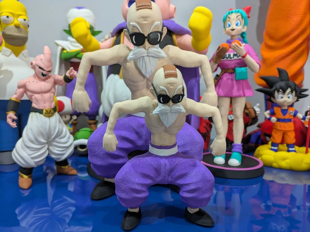 Master Roshi Dragon ball first kamehame AMS/no AMS by CNC Wood Projects ...