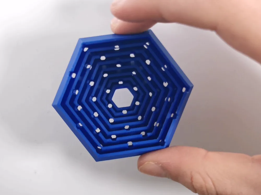 Hexagon Fidget by HeMakes MakerWorld: Download Free 3D Models