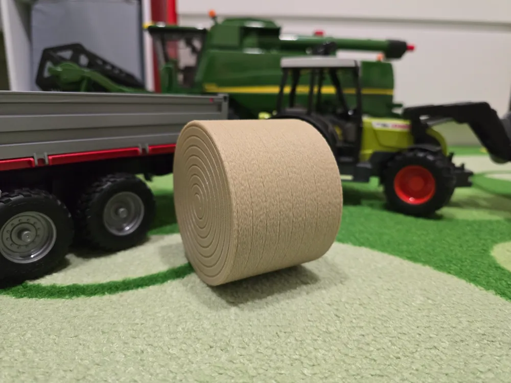 Round Hay/straw bale - Bruder compatible by Horry3 - MakerWorld