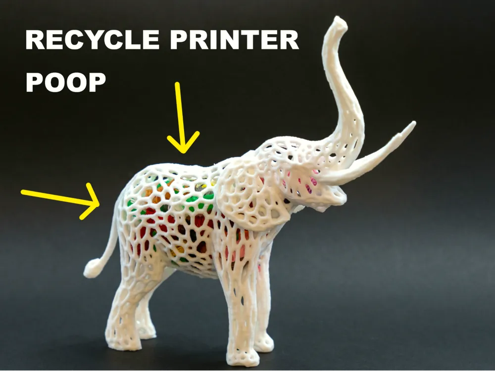 elephant poop recycling art decor by Sebo3D MakerWorld: Download Free ...