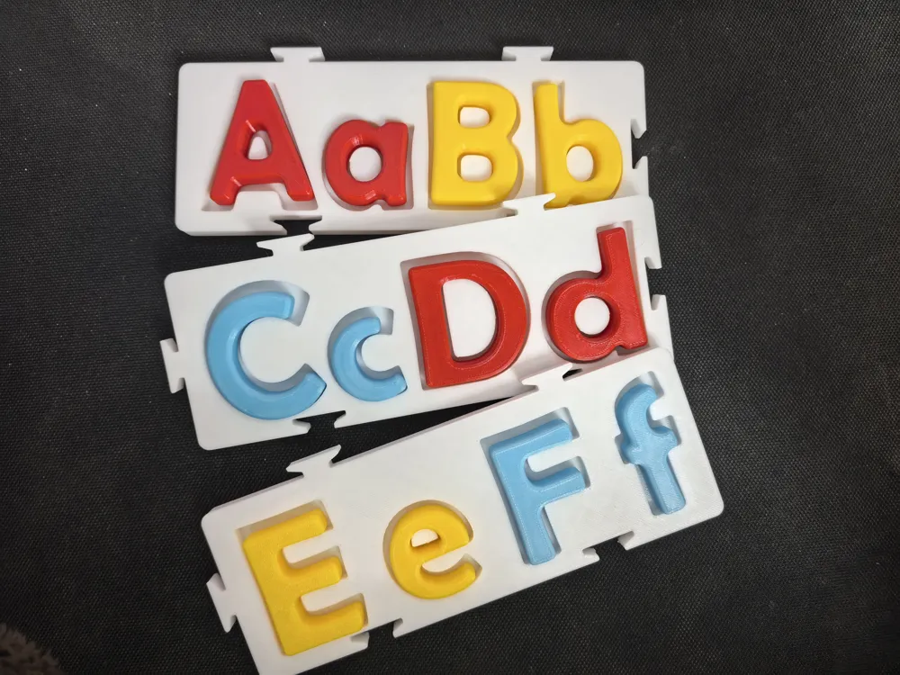 Modular Montessori Early Education Alphabet Toy - Free 3D Print Model ...