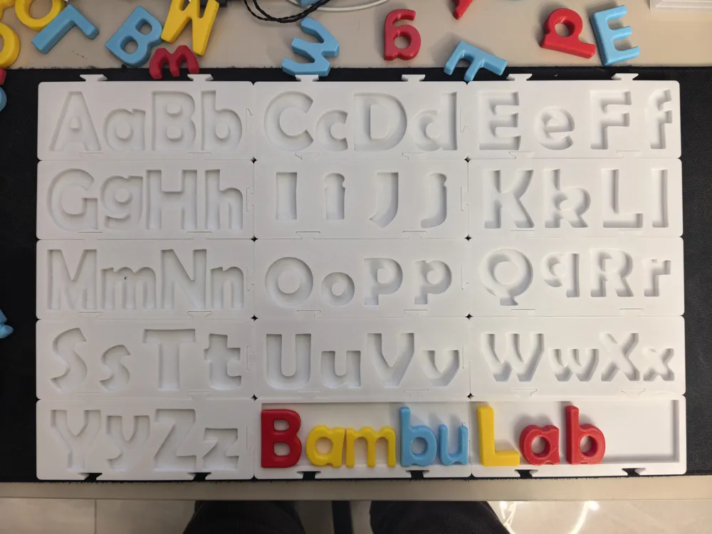 Modular Montessori Early Education Alphabet Toy - Free 3D Print Model ...