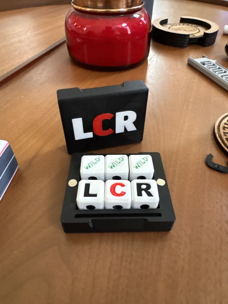 LCR - Left Center Right Dice Game Box by Steven C MakerWorld: Download ...