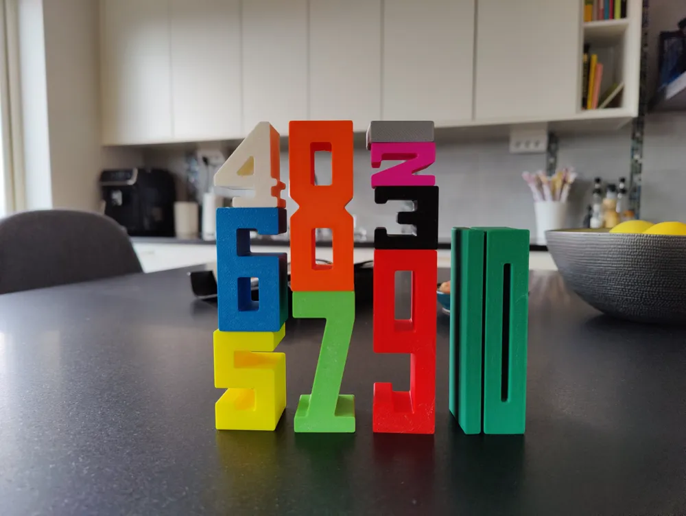 Apilar números del 1 al 20 por Dan - MakerWorld