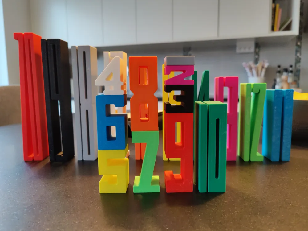 Stacking numbers 1-20 by Dan MakerWorld: Download Free 3D Models