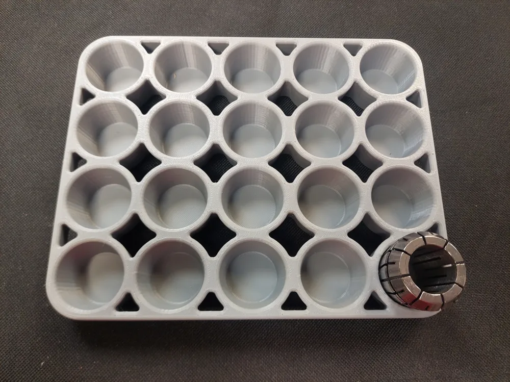 ER32 Collet Tray - 20 Pieces Remixed by BionicBack - MakerWorld