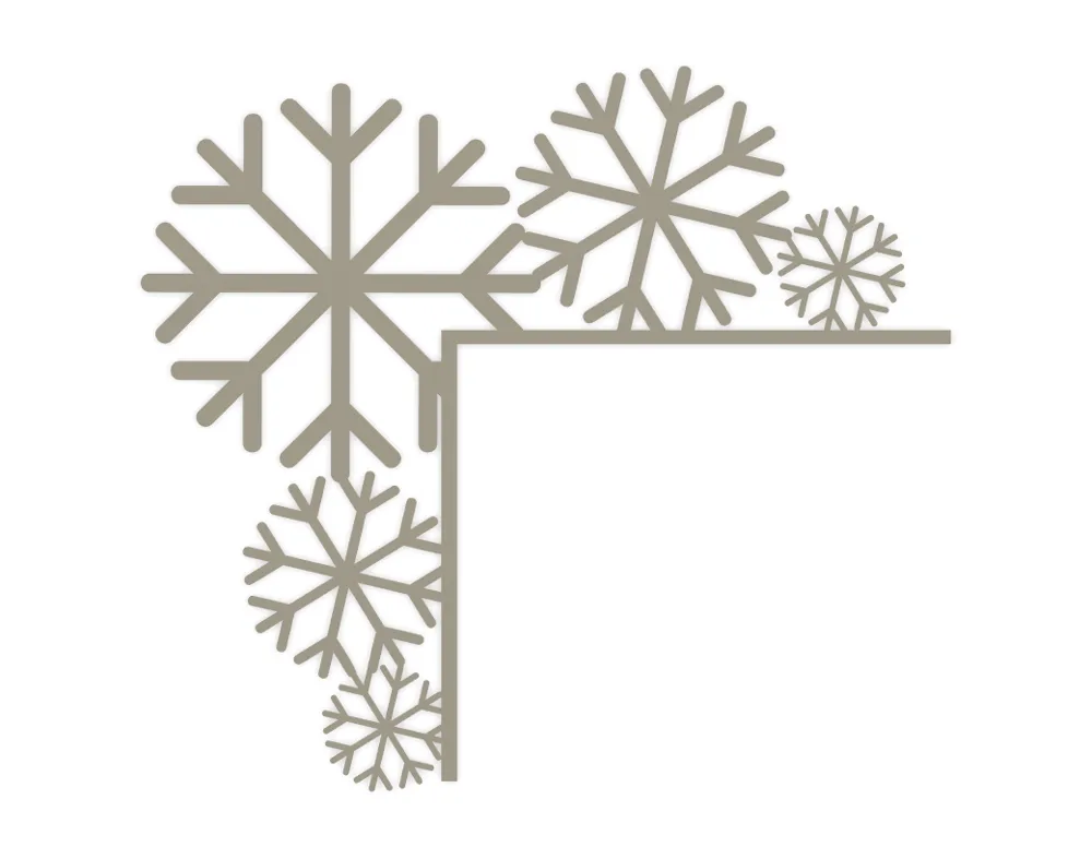 Snowflake Door Corner by lindnjoe - MakerWorld