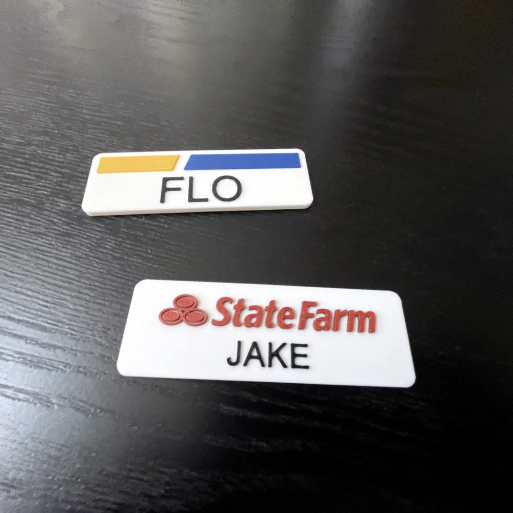Flo from Progressive Insurance Name Tag for Cosplay/Costume (Multicolor ...